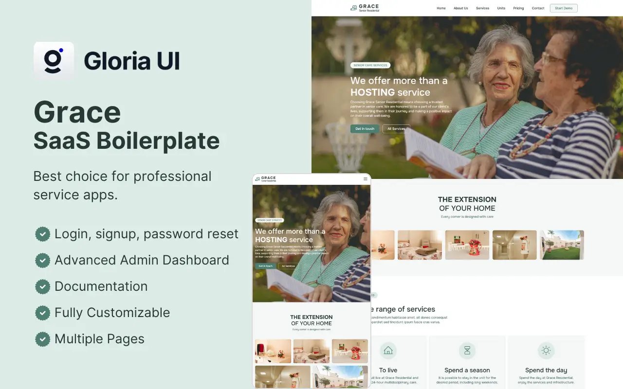 Grace - SaaS Boilerplate Template | Bubble